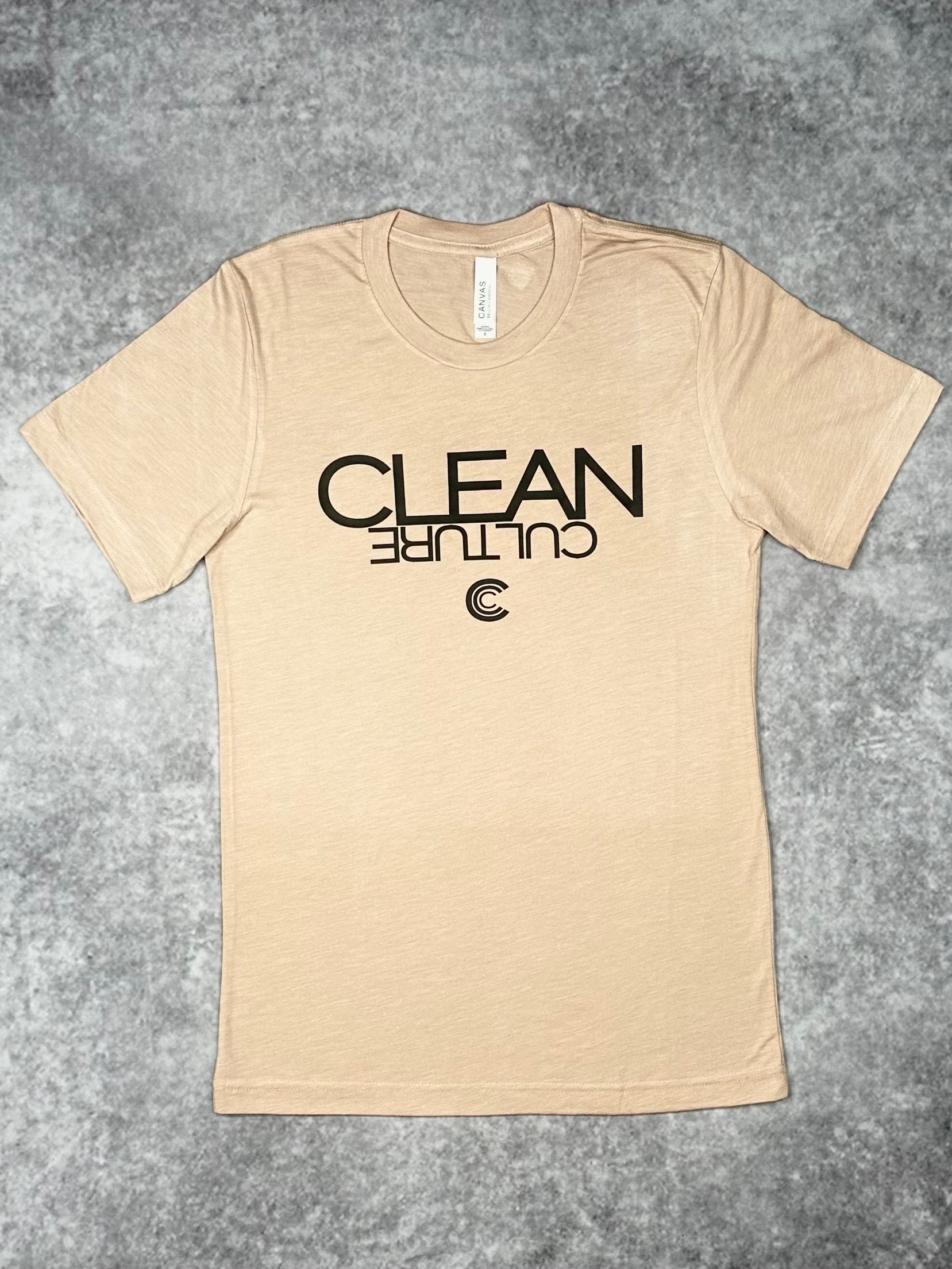 Clean Culture Logo - Black on Sand | Clean Culture Co.
